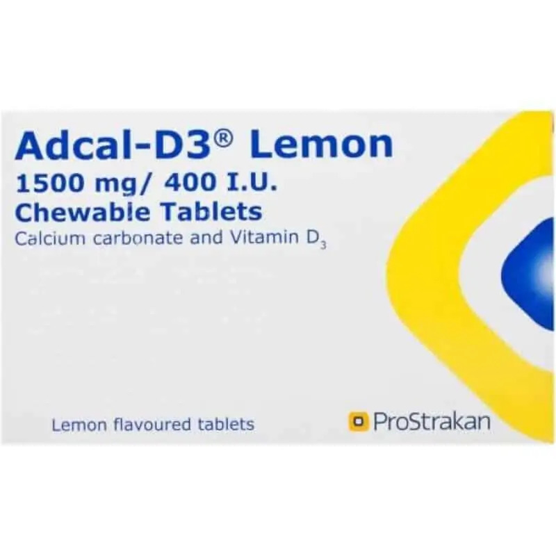 Adcal-D3 Lemon Flavoured 56 Chewable Tablets