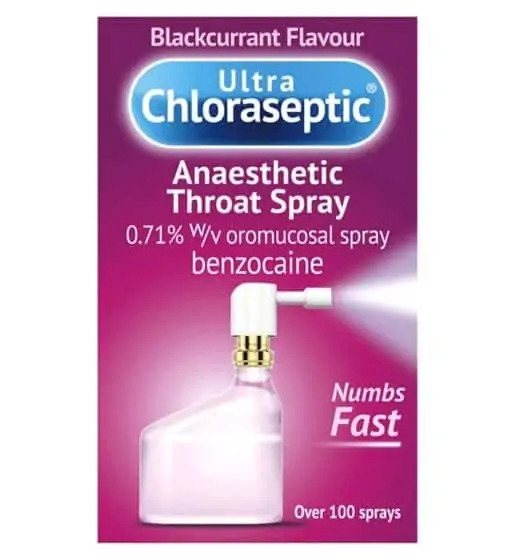 Ultra Chloraseptic Anaesthetic Throat Spray Blackcurrant – 15ml ...