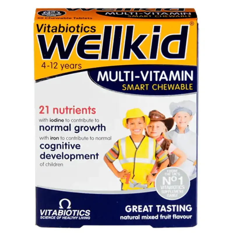 Vitabiotics Wellkid Smart Chewable Tablets – 30 Tablets